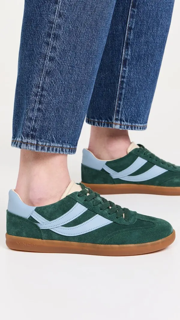 (取寄) ヴィンス レディース  Vince women Oasis-W Evergreen/Glacial Blue Vince Oasis Sneakers In Evergreen/Glacial Blue - 70% Off